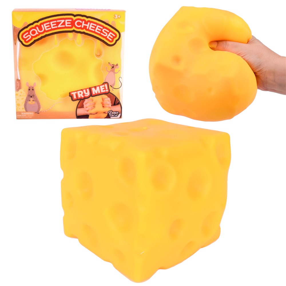 Tomy Squishy Cheese Block | Sensory Fidget Toy | CuriousKidzz
