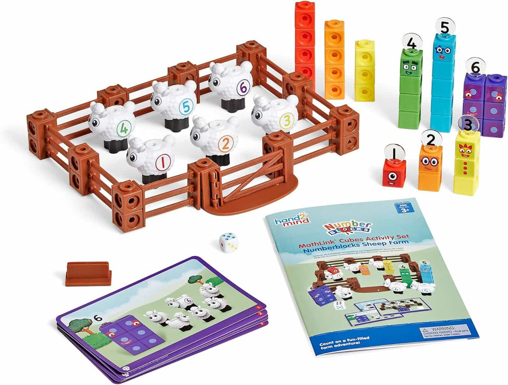Numberblocks MathLink Cubes Sheep Farm | Early Maths Activity Set ...
