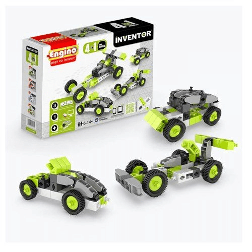 Inventor 4 in 1 Car Models by Engino – CuriousKidzz