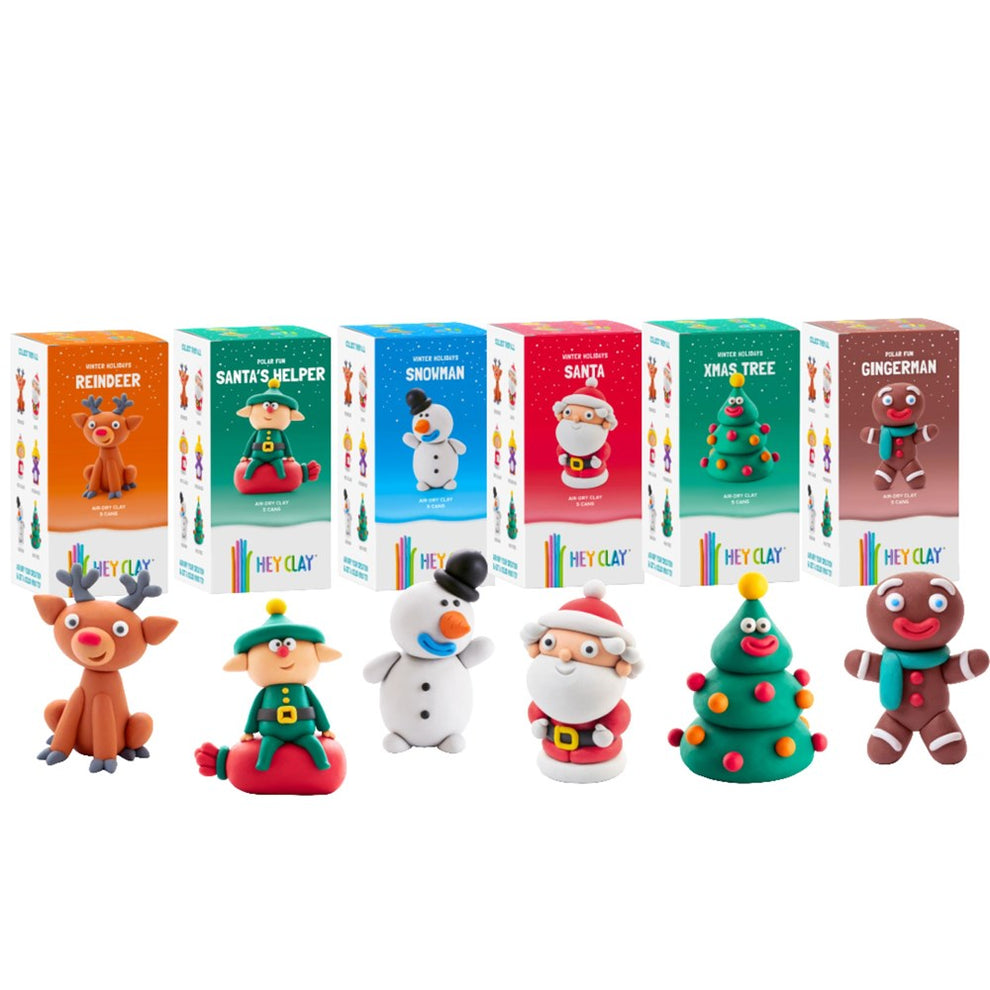 Hey Clay Christmas Single Character Assorted (NEW) | Curiouskidzz
